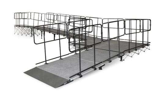 90 Degree Turn Wheelchair Ramp – Intellistage